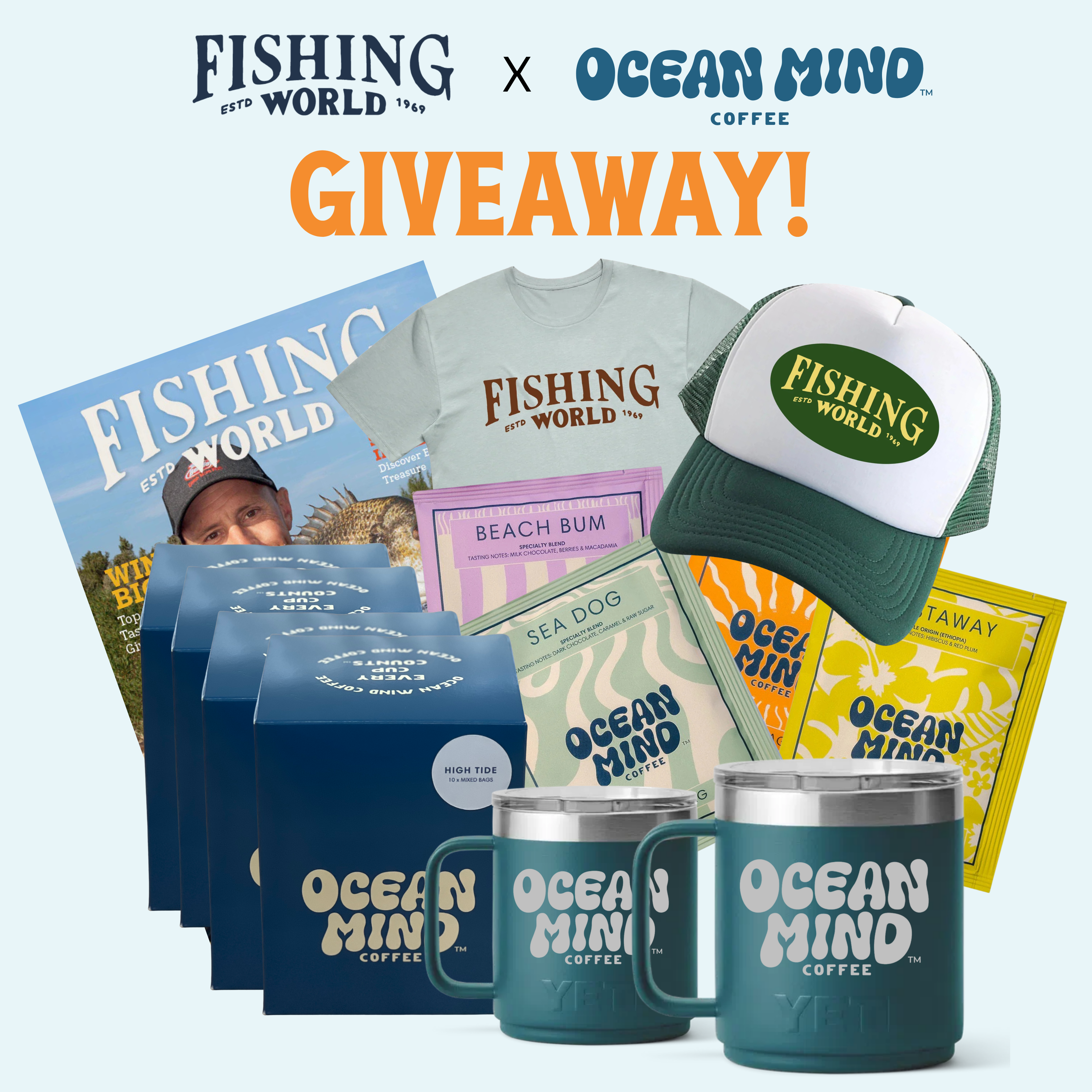 Ocean Mind Coffee x Fishing World giveaway